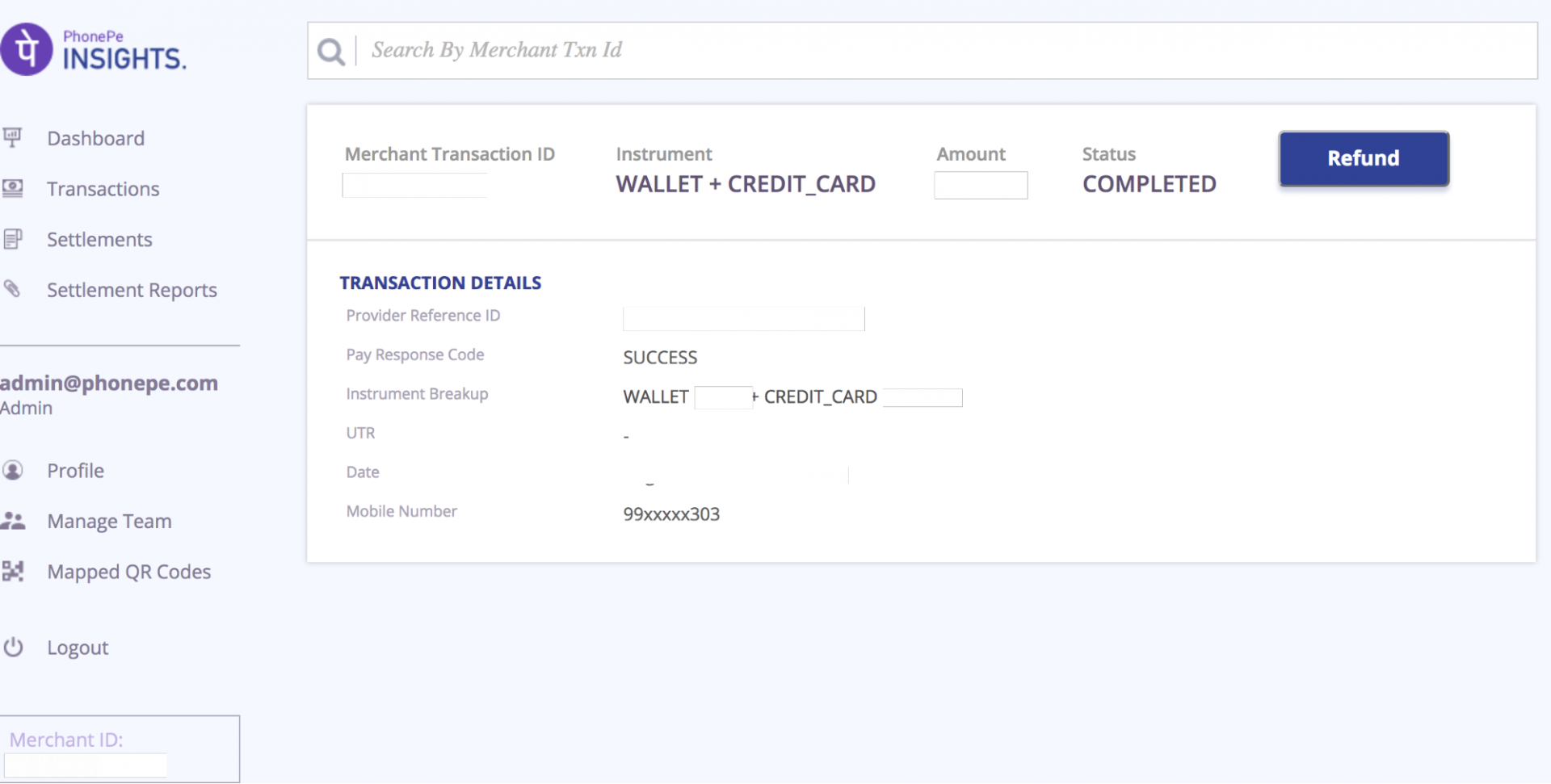 PhonePe Dashboard | CompareCamp.com PhonePe Dashboard | CompareCamp.com