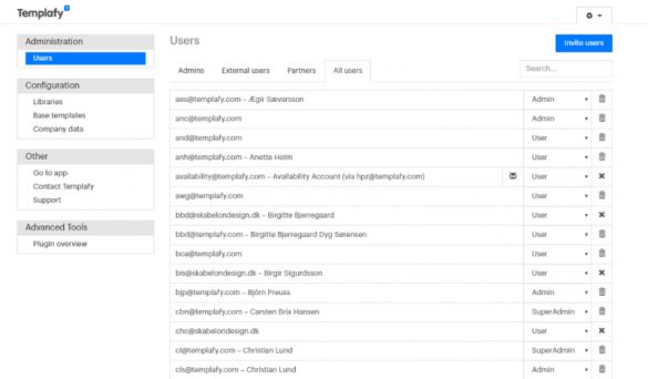 Templafy dashboard | CompareCamp.com