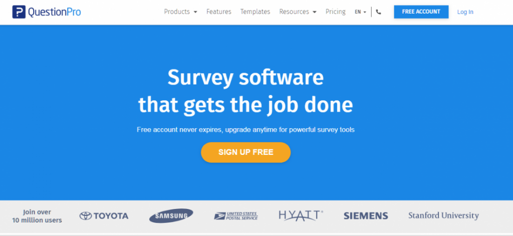 questionpro-dashboard | CompareCamp.com