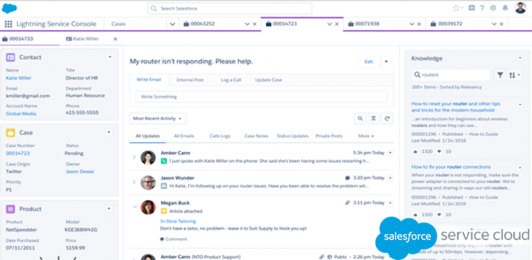 salesforce-service-cloud-dashboard | CompareCamp.com