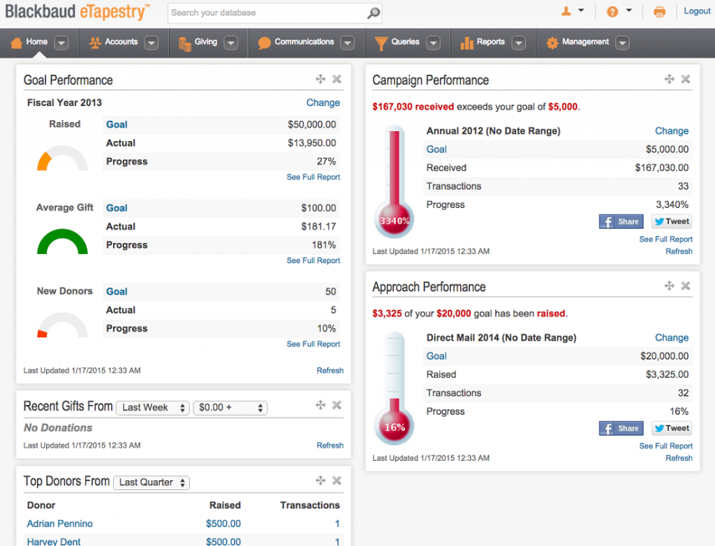 etapestry-dashboard | CompareCamp.com