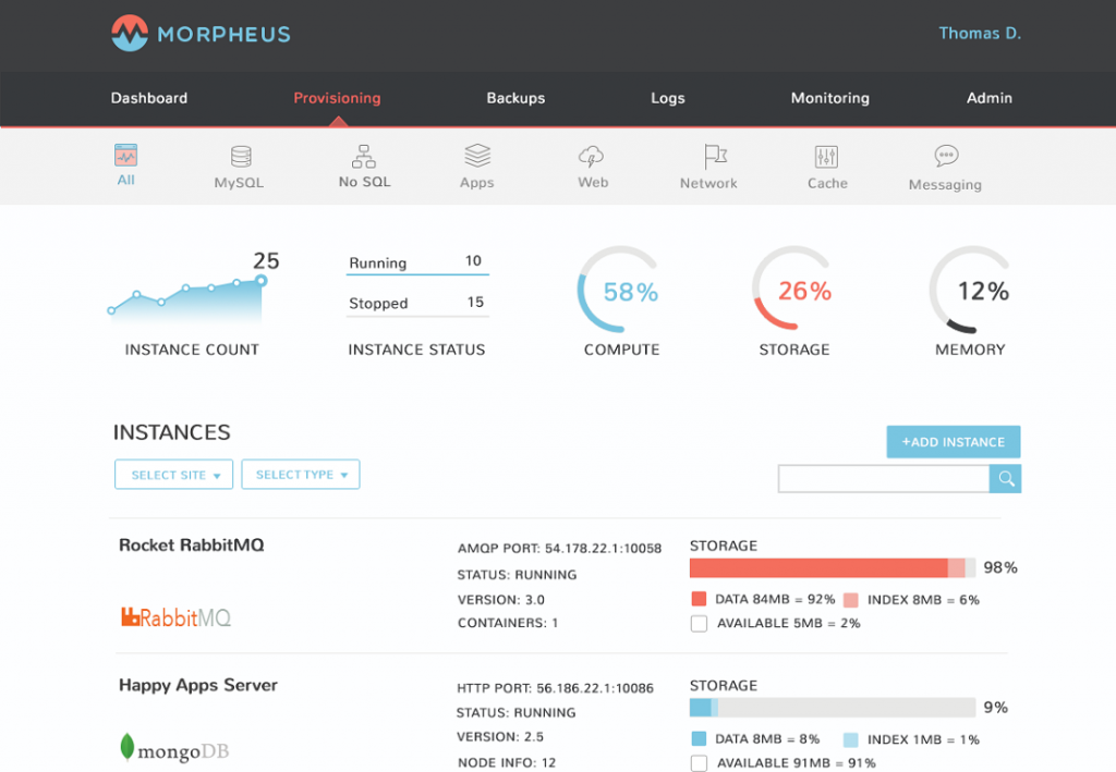 morpheus-dashboard | CompareCamp.com
