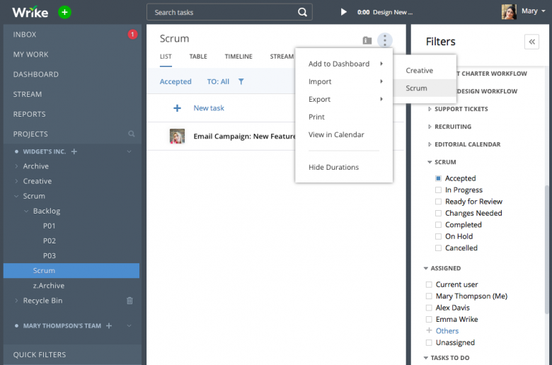 wrike-workflow-dashboard | CompareCamp.com