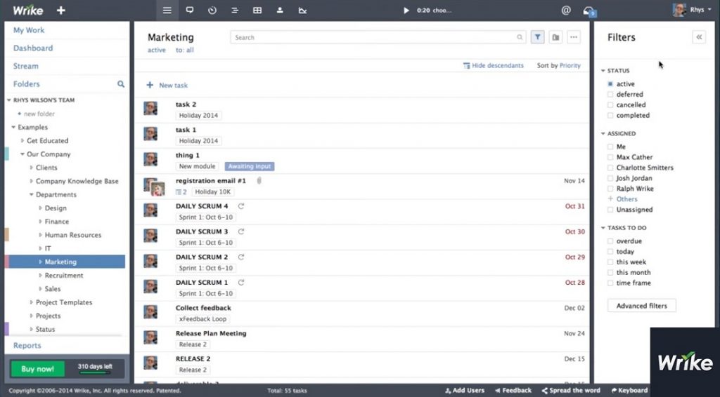 wrike-dashboard | CompareCamp.com