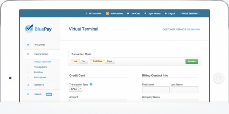 BluePay screenshot | CompareCamp.com