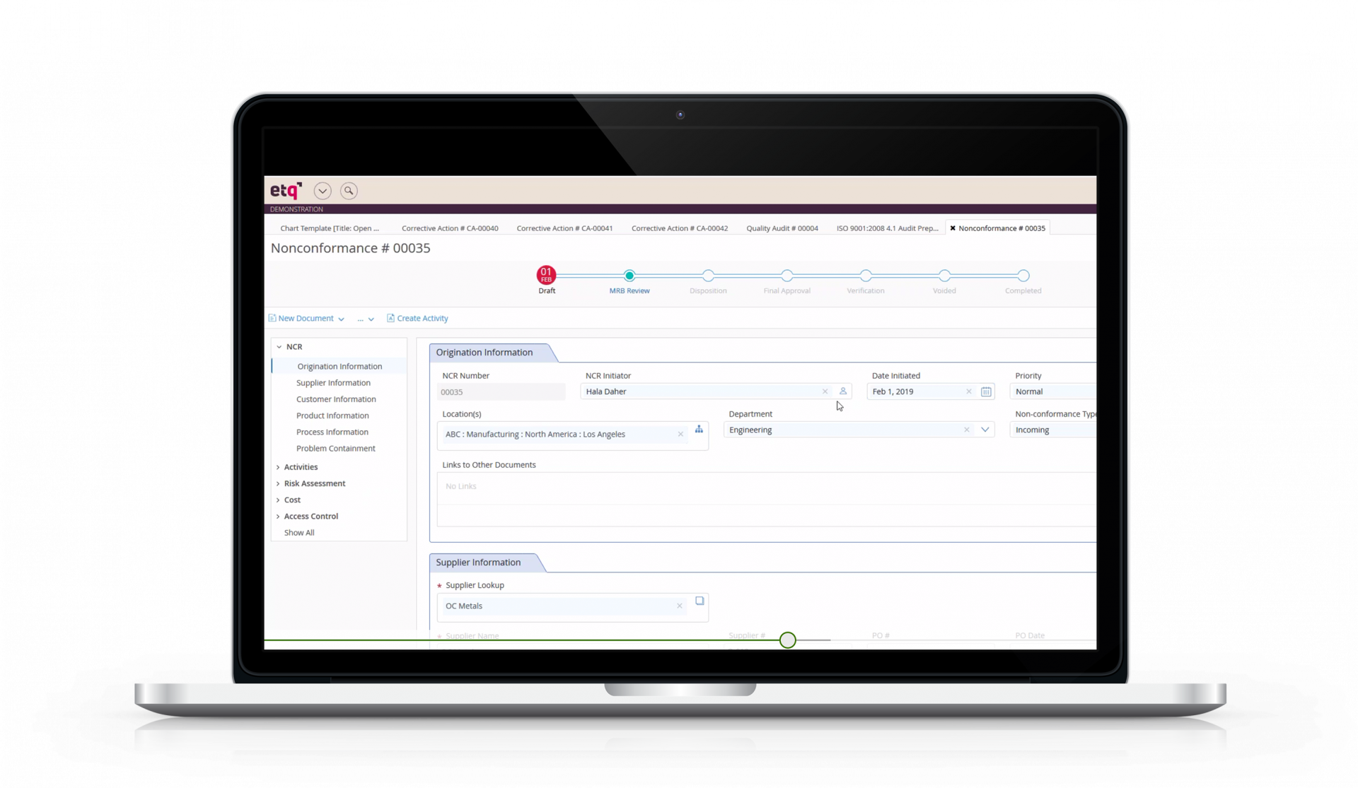 EtQ-Reliance-dashboard | CompareCamp.com