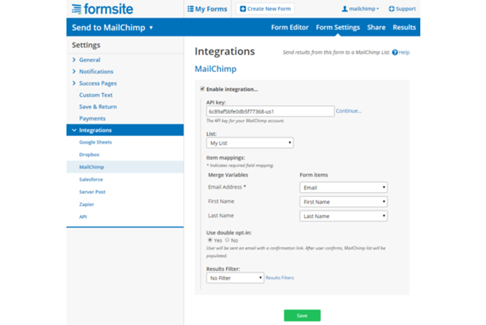 Formsite screenshot | CompareCamp.com