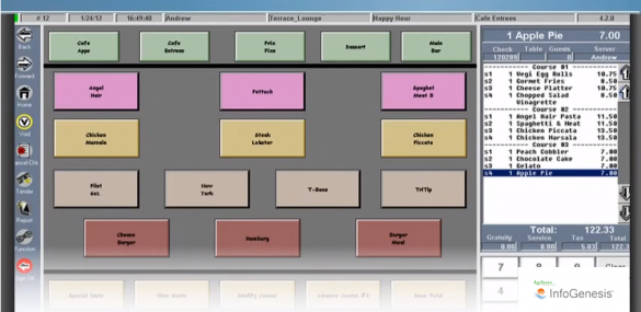 InfoGenesis POS dashboard | CompareCamp.com