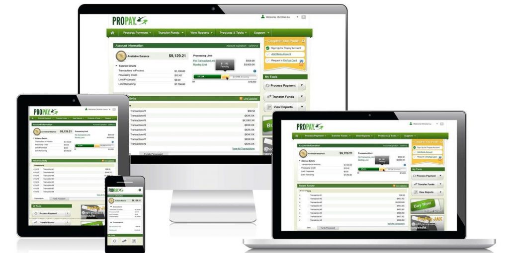 ProPay dashboard | CompareCamp.com