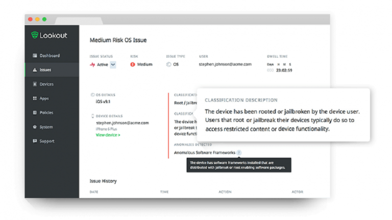 lookout-mobile-endpoint-security-dashboard | CompareCamp.com