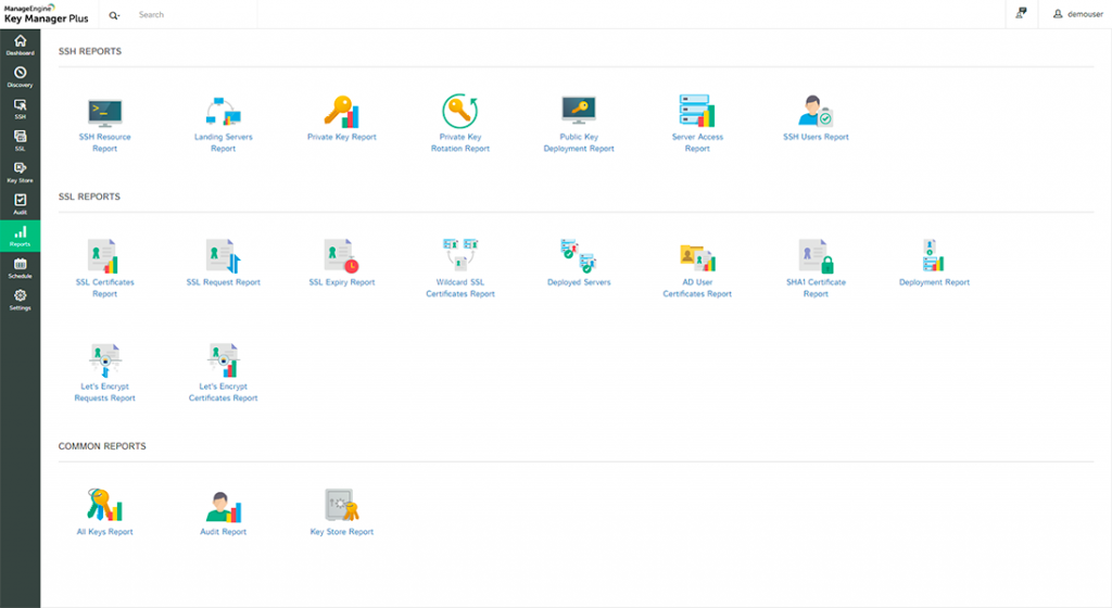 manageengine-key-manager-plus-dashboard | CompareCamp.com