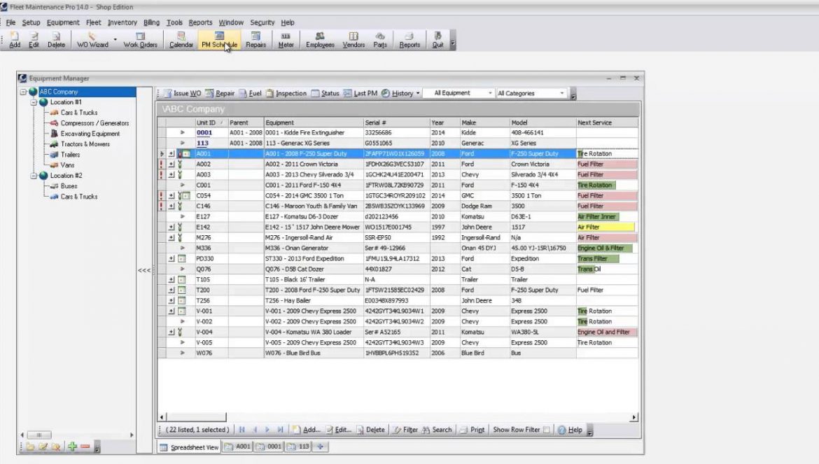 FLEET MAINTENANCE PRO dashboard | CompareCamp.com