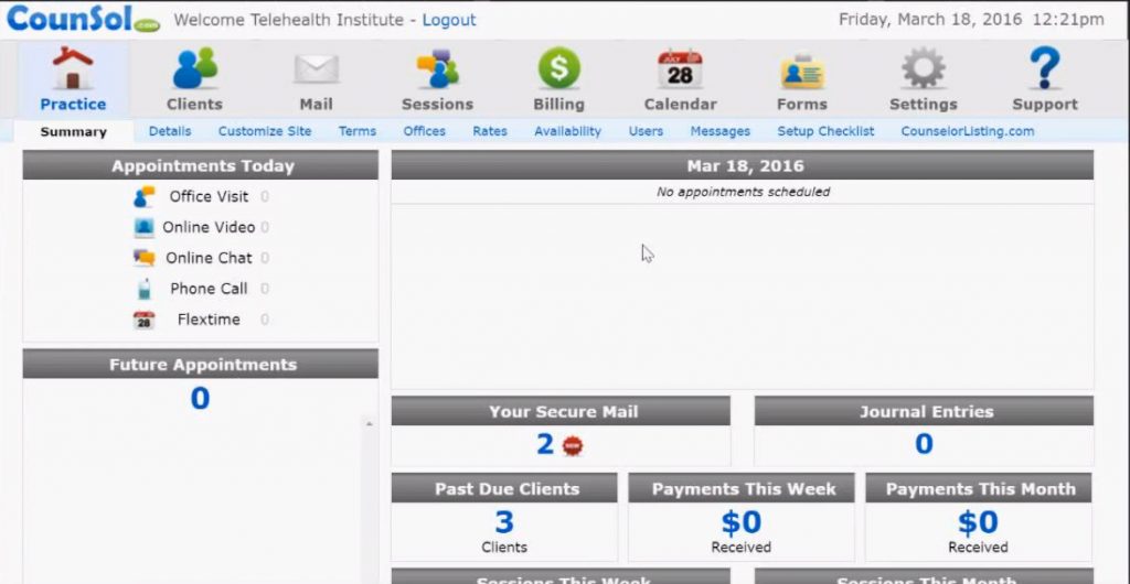 CounSol dasboardh | CompareCamp.com