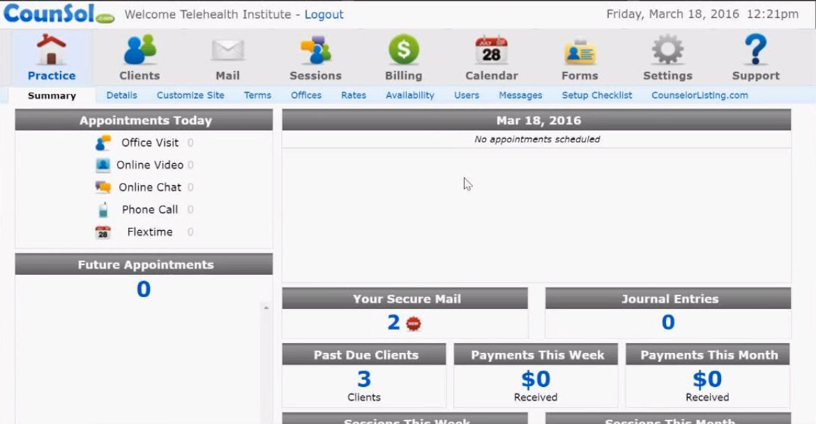 CounSol dasboardh | CompareCamp.com
