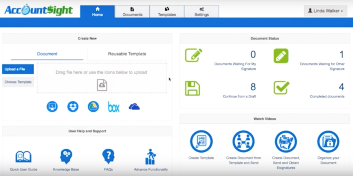 esign dashboard | CompareCamp.com