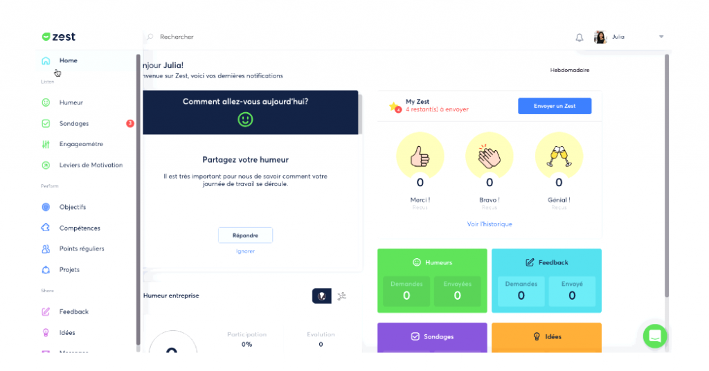 Zest dashboard | CompareCamp.com