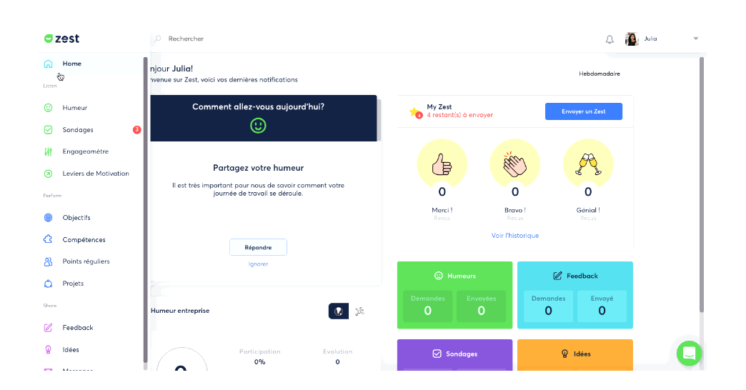 Zest dashboard | CompareCamp.com
