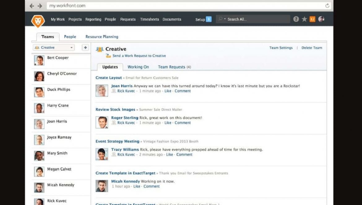 workfront - dashboard | CompareCamp.com