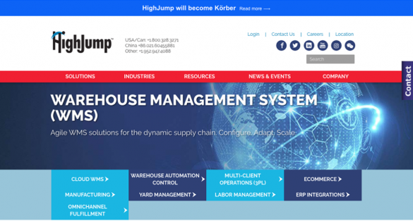 HighJump WMS Dashboard | CompareCamp.com