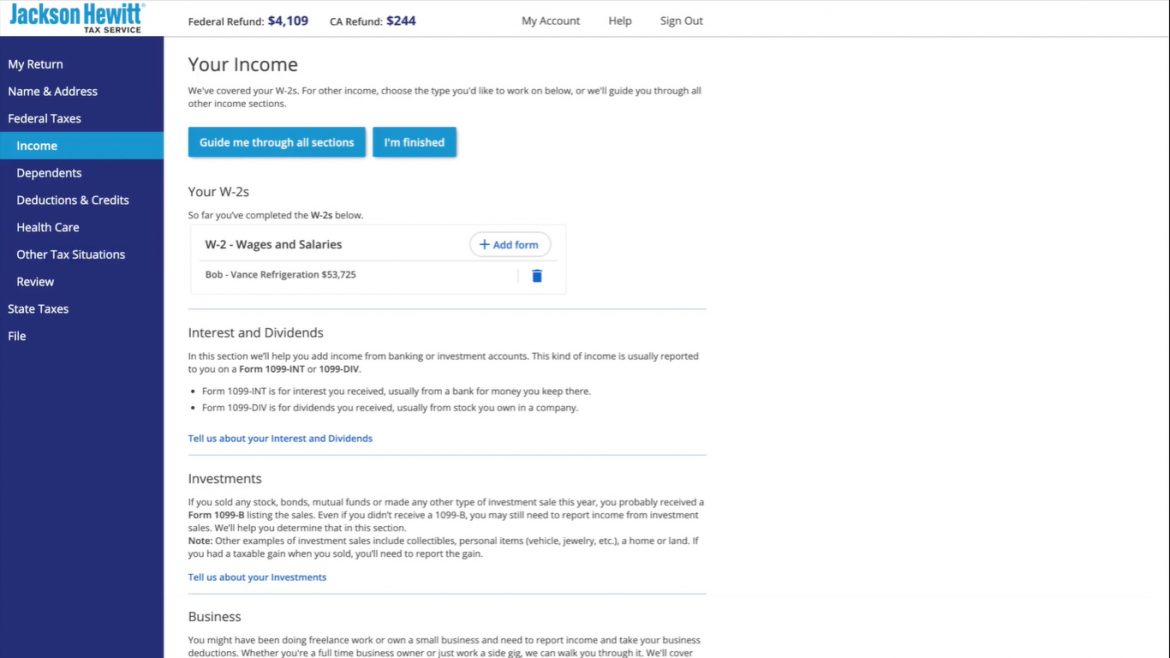 H&R Block vs Jackson Hewitt comparison 2020 tax software service