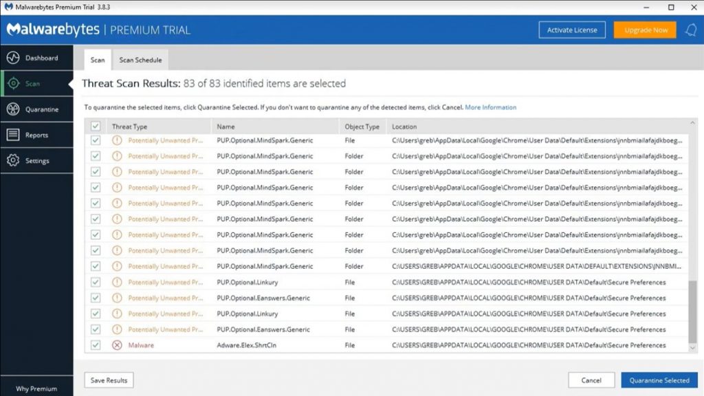 Malwarebytes vs SUPERAntiSpyware Comparison 2020