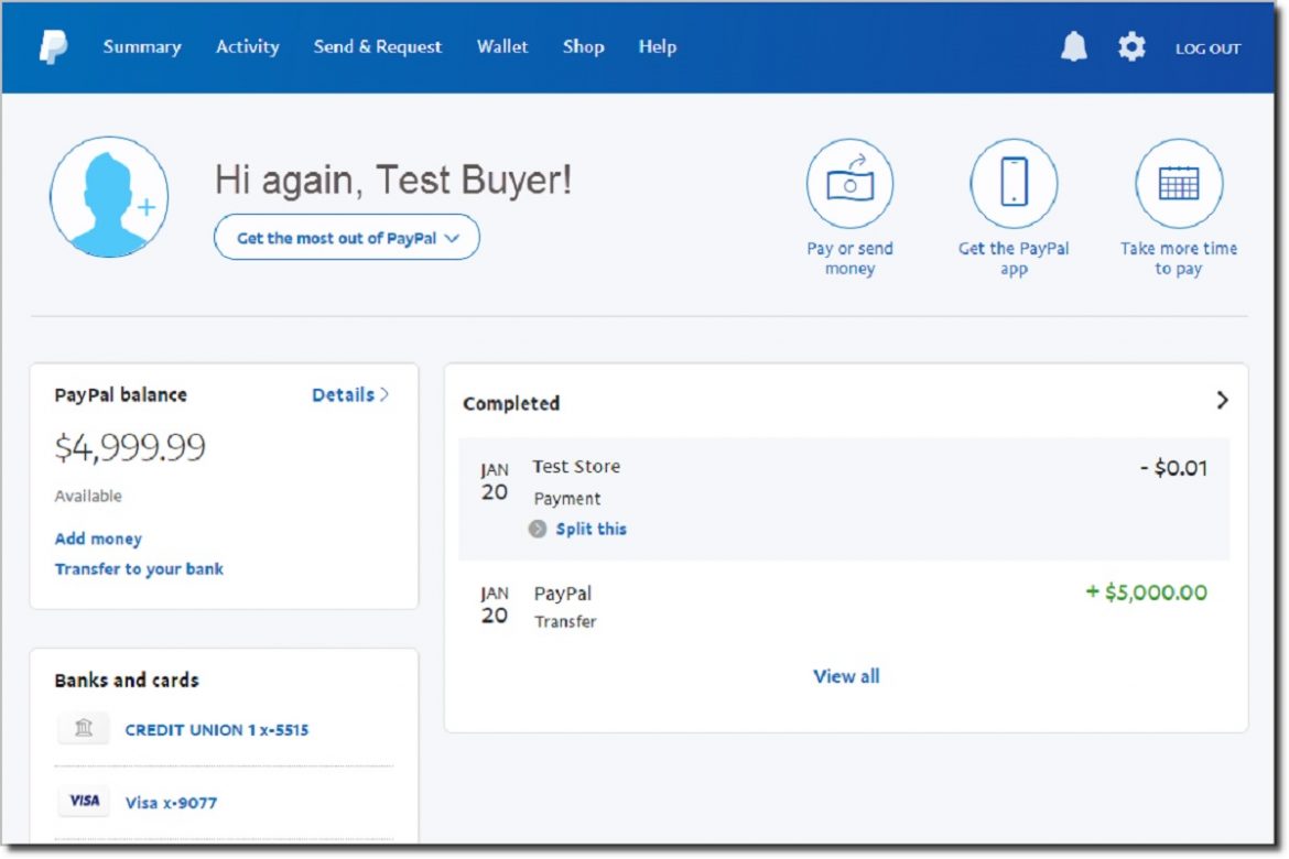 PayPal_Dashboard Image | CompareCamp.com