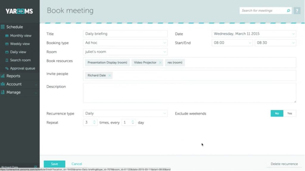 yarooms dashboard | CompareCamp.com
