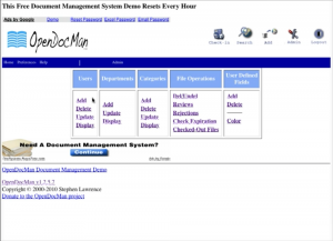 OpenDocMan dashboard 100 x 755 | CompareCamp.com