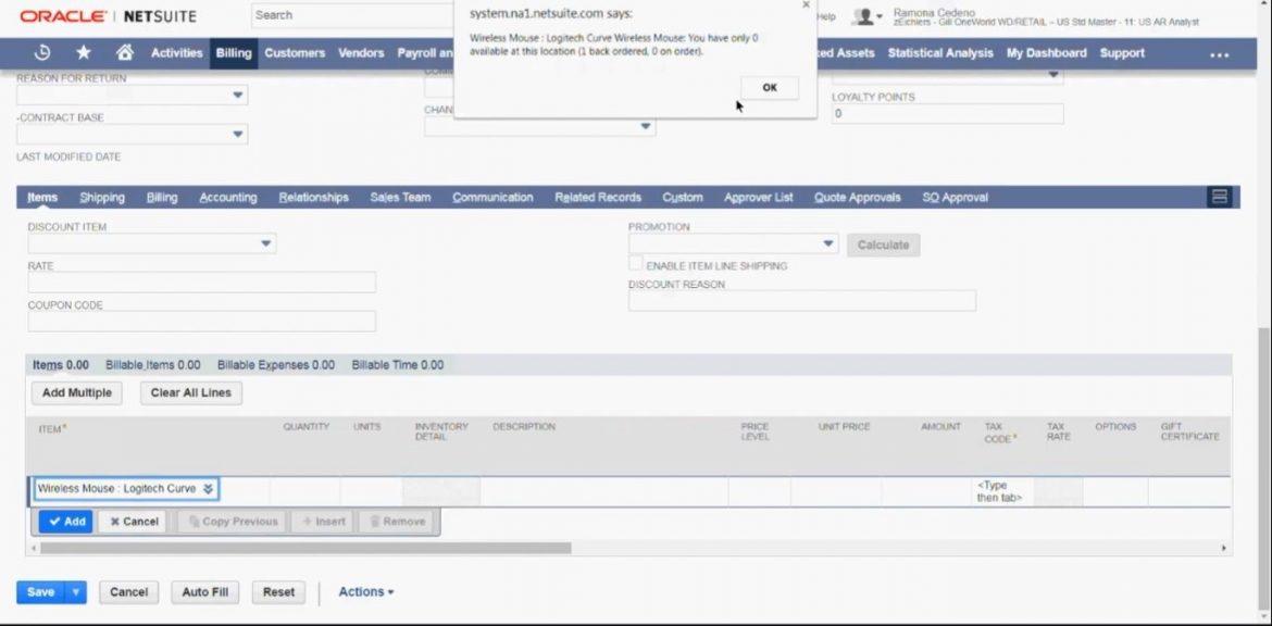 Oracle NetSuite Billing Dashboard | CompareCamp.com