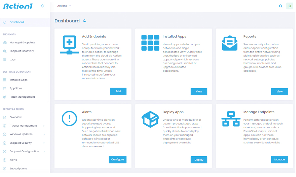 action1 screenshot | CompareCamp.com