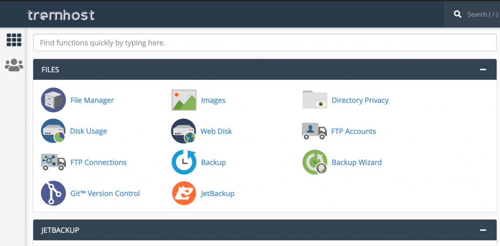 tremhost screenshot | CompareCamp.com