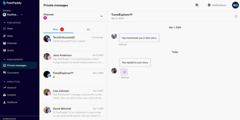 postpaddy dashboard | CompareCamp.com